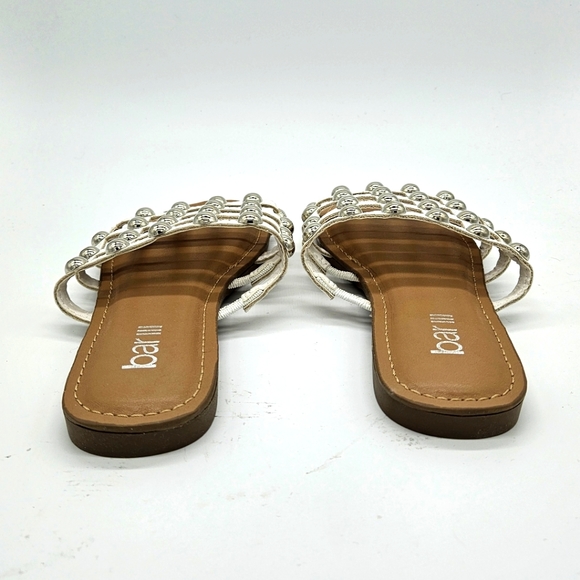 Bar III | Shoes | Nwot Bar Iii Pecanna Faux Leather Open Toe Flat ...